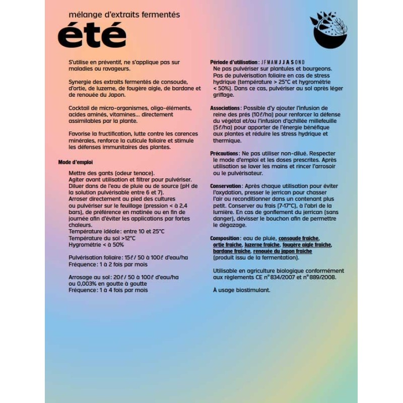 Summer fermented extract - 10,9L